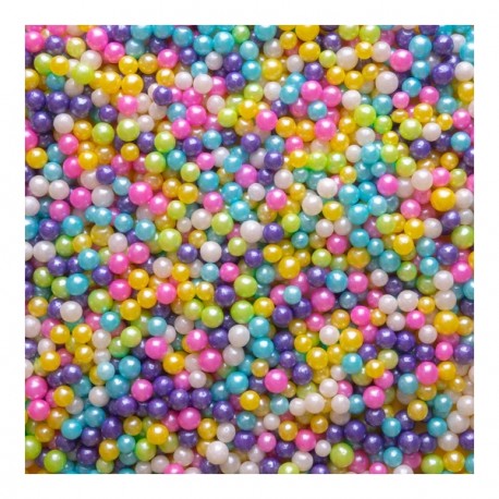 Perle pastel lustrée en sucre