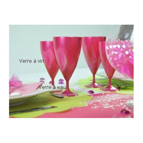 Verre à vin Rose Magenta